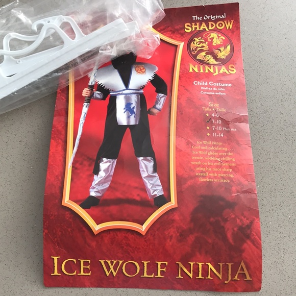 Shadow Ninjas | Costumes | Ice Wolf Ninja Kids Halloween Costume Sz 7 ...